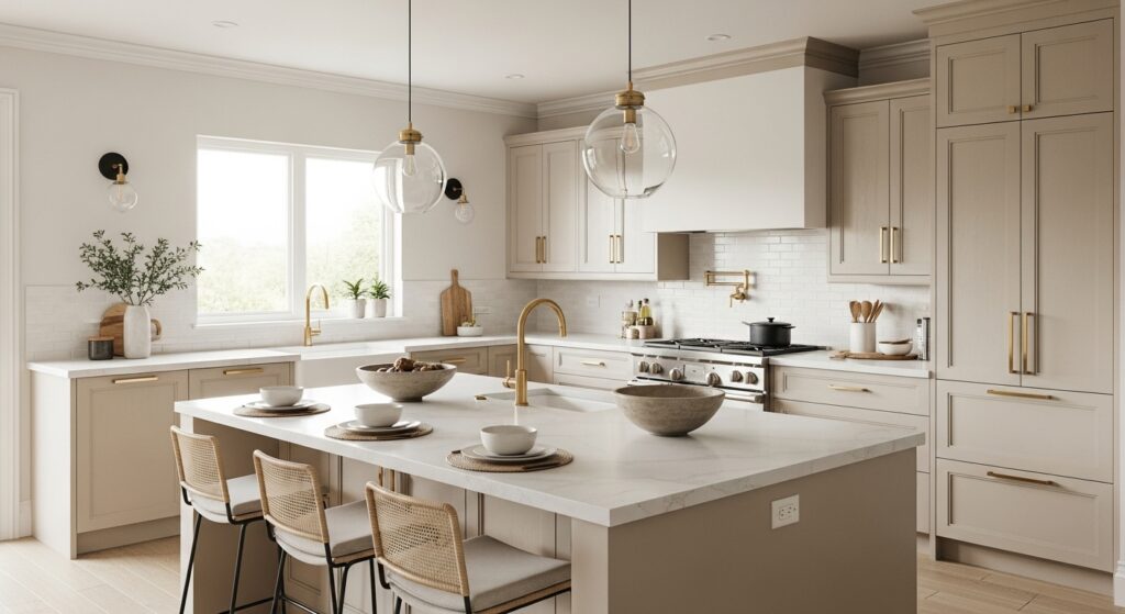25+ Stunning Kitchen Color Scheme Ideas (Warm, Neutral ...